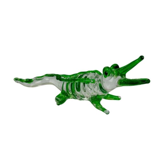 Source Unknown | Art | Glass Art Crocodile Alligator Figure Miniature ...
